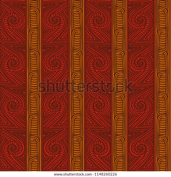Maori Tribal Pattern Vector Seamless Ethnic Stock Vector (Royalty Free ...