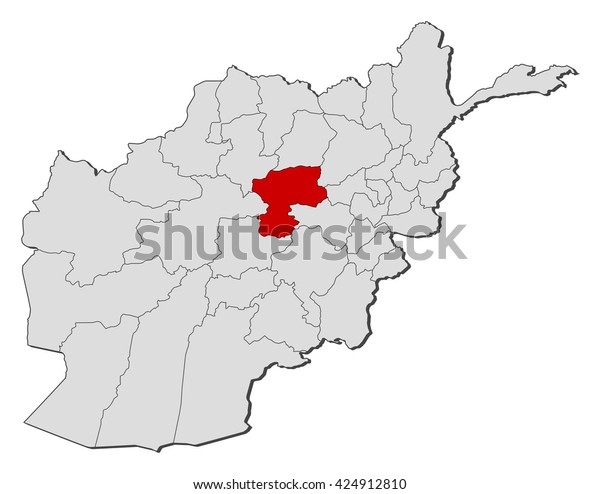Map Afghanistan Bamyan Stock Vector (Royalty Free) 424912810 | Shutterstock