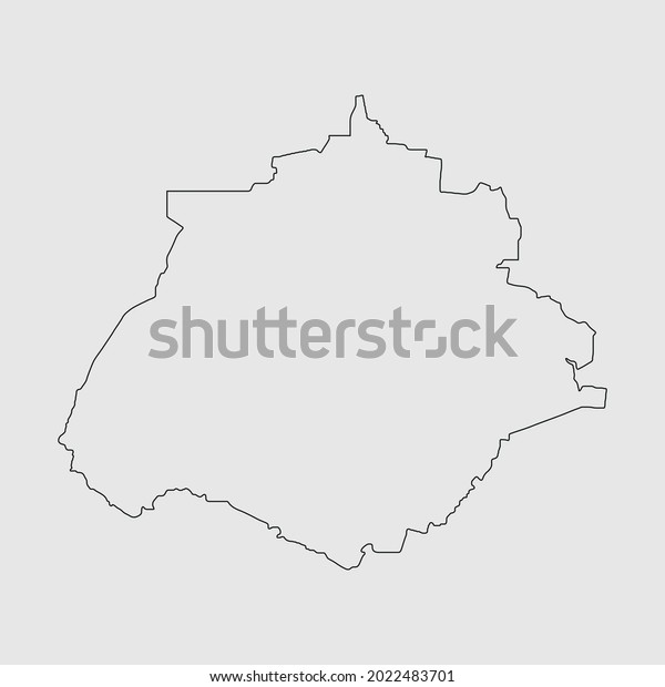Map Aguascalientes Mexico Outline Silhouette Vector Stock Vector ...