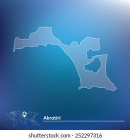 Map Akrotiri Vector Illustration Stock Vector (Royalty Free) 252297316 ...