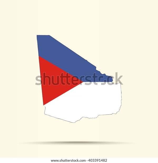 Map Azawad Azawad Flag Colors Stock Vector (Royalty Free) 403391482 ...