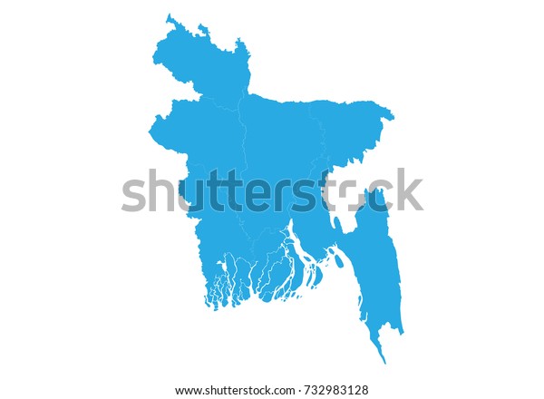 Map Bangladesh High Detailed Vector Map Stock Vector (Royalty Free ...