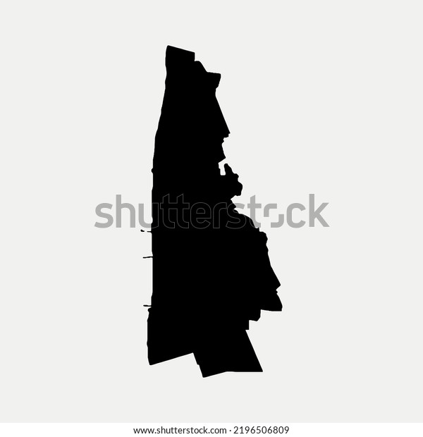 Map Blackpool United Kingdom Outline Silhouette Stock Vector (Royalty ...