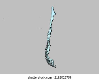 Map Chile States Isolated Stock Vector (Royalty Free) 2192023759 ...