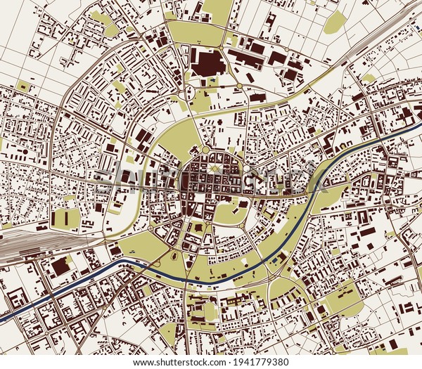 Map City Timisoara Romania Stock Vector (Royalty Free) 1941779380 ...
