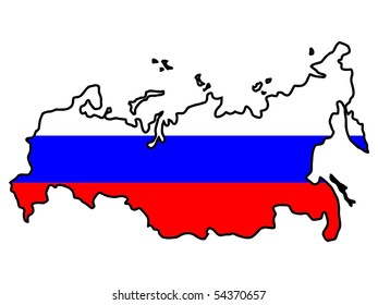 Map Colors Russia Stock Vector (Royalty Free) 54370657 | Shutterstock