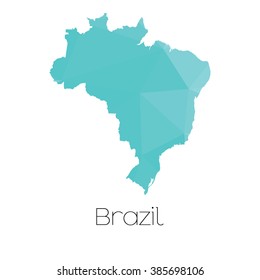 Brazil Map Designs Vector Illustration Stock Vector (Royalty Free ...