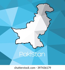 Map Country Pakistan Stock Vector (Royalty Free) 397436179 | Shutterstock