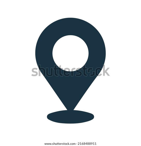 Map Direction Location Icon Simple Editable 库存矢量图（免版税）2168488911 ...