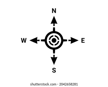 Map Direction Symbol North Sign Black: เวกเตอร์สต็อก (ปลอดค่าลิขสิทธิ์ ...