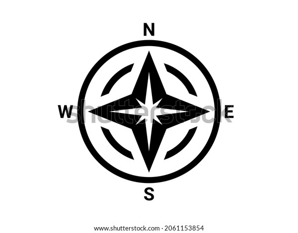 Map Direction Symbol North Sign Black Stock Vector (Royalty Free) 2061153854 | Shutterstock