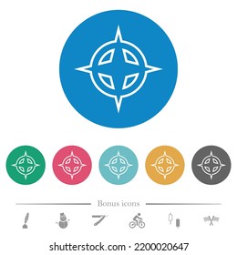 Map Directions Outline Flat White Icons Stock Vector (Royalty Free ...