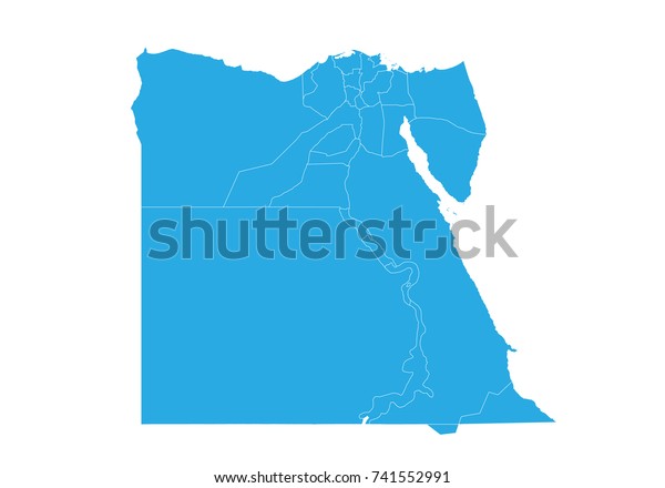Map Egypt High Detailed Vector Map Stock Vector (Royalty Free ...