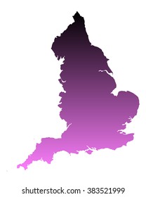 Purple Map European Country England Stock Vector (Royalty Free ...