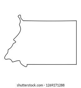 Map Equatorial Guinea Outline Silhouette Equatorial Stock Vector ...
