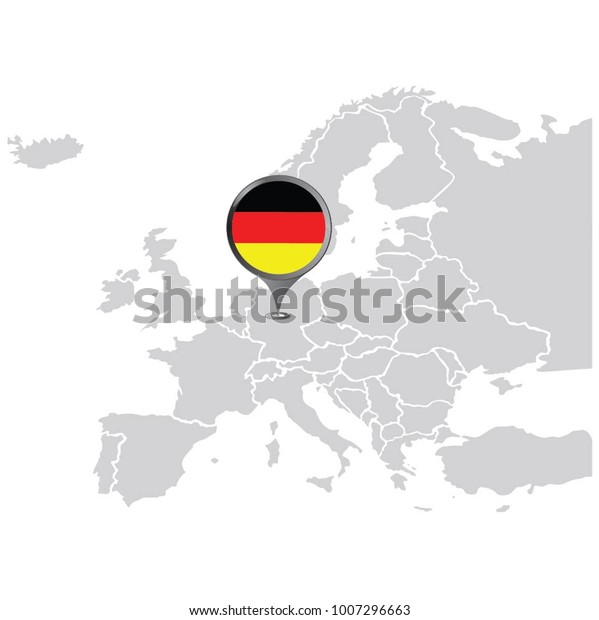 Map Eu Pin Europa Map Flag: vector de stock (libre de regalías ...