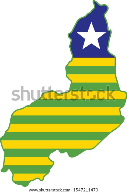 Map Flag Brazilian State Piaui Stock Vector (Royalty Free) 1547211470 ...
