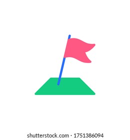 Map Flag Pin Flat Icon Vector Stock Vector (Royalty Free) 1751386094 ...