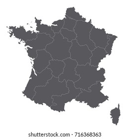 Map France Vector Stock Vector (Royalty Free) 716368363 | Shutterstock
