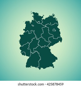 Threedimensional Map Germany 3d Stock Illustration 254418475 | Shutterstock