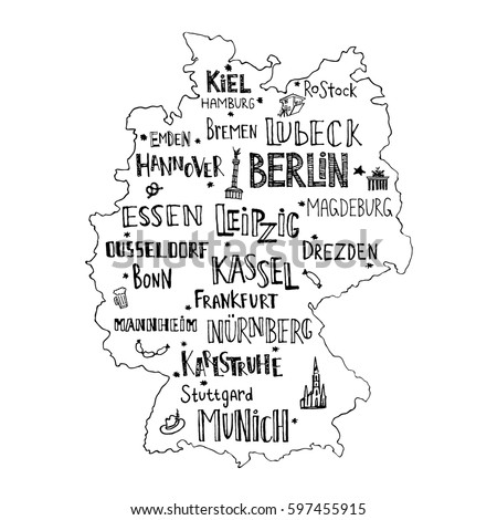 Germany Map Drawing | Free download on ClipArtMag