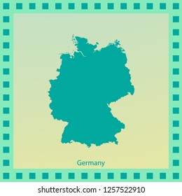 Map Germany Vector Stock Vector (Royalty Free) 1257522910 | Shutterstock