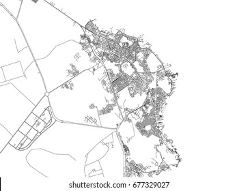 Map Hurghada City Streets Egypt Satellite Stock Vector (Royalty Free ...