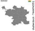 Hyderabad City Map Photos and Images | Shutterstock
