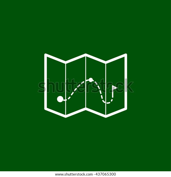 Map Icon Map Sign Stock Vector (Royalty Free) 437065300 | Shutterstock