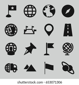 Map Icons Set Set 16 Map Stock Vector (Royalty Free) 653071306 ...