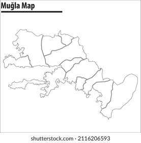 198 Mugla map Images, Stock Photos & Vectors | Shutterstock