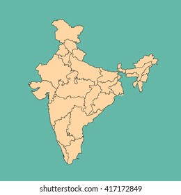 India Map Agriculture Field Design On Stock Photo 1141062485 | Shutterstock