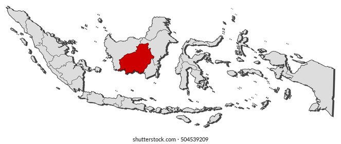 60 Central kalimantan map Images, Stock Photos & Vectors | Shutterstock
