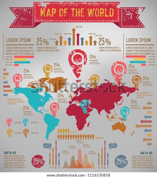 Map Info Graphic Vector Design Stock Vector (Royalty Free) 1116530858