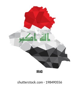 Map Iraq Vector Illustration Stock Vector (Royalty Free) 198490556 ...