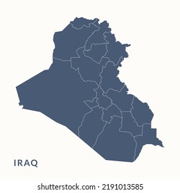 Map Iraq Iraq Map Vector Illustration Stock Vector (Royalty Free ...