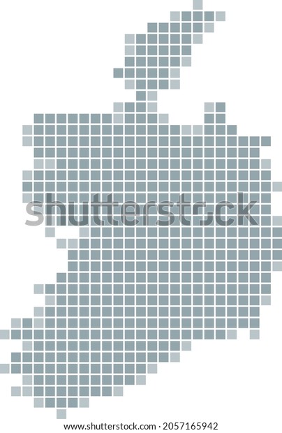 Map Ireland Pixel Cutout Stock Vector (Royalty Free) 2057165942 ...