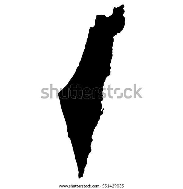 Map Israel Vector Illustration Stock Vector (Royalty Free) 551429035 ...