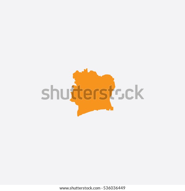 Map of the ivory coast