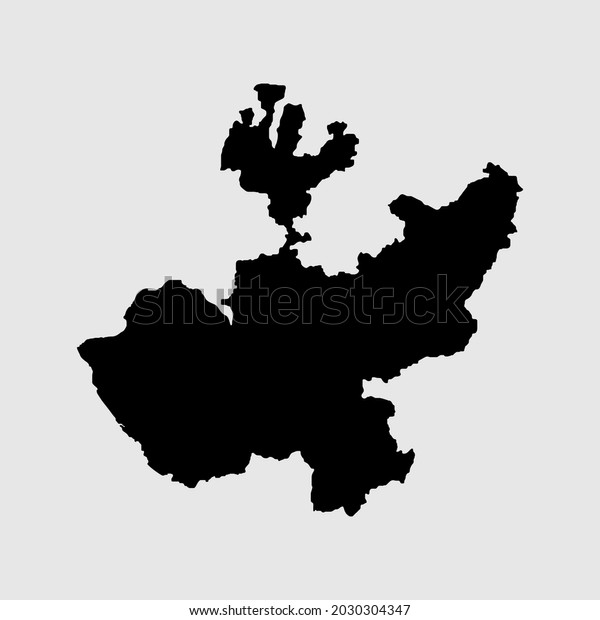 Map Jalisco Mexico Outline Silhouette Vector Stock Vector (Royalty Free ...