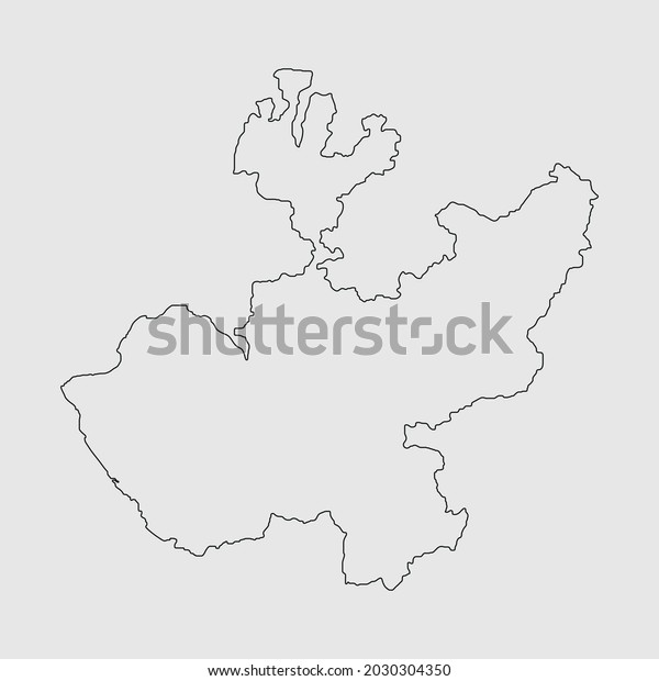 Map Jalisco Mexico Outline Silhouette Vector: vetor stock (livre de ...