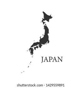 Japan Map White Background: vetor stock (livre de direitos) 523718248 ...
