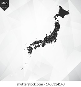 Map Japan Vector Illustration On Transparent Stock Vector (Royalty Free ...