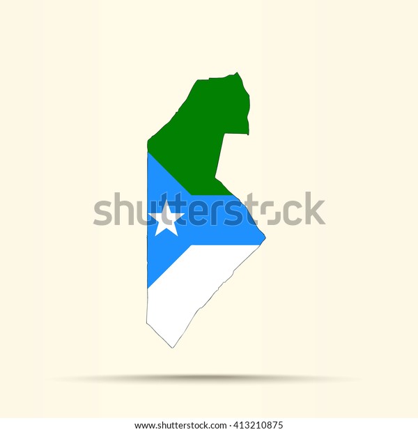 Map Jubaland Jubaland Flag Colors Stock Vector (Royalty Free) 413210875 ...