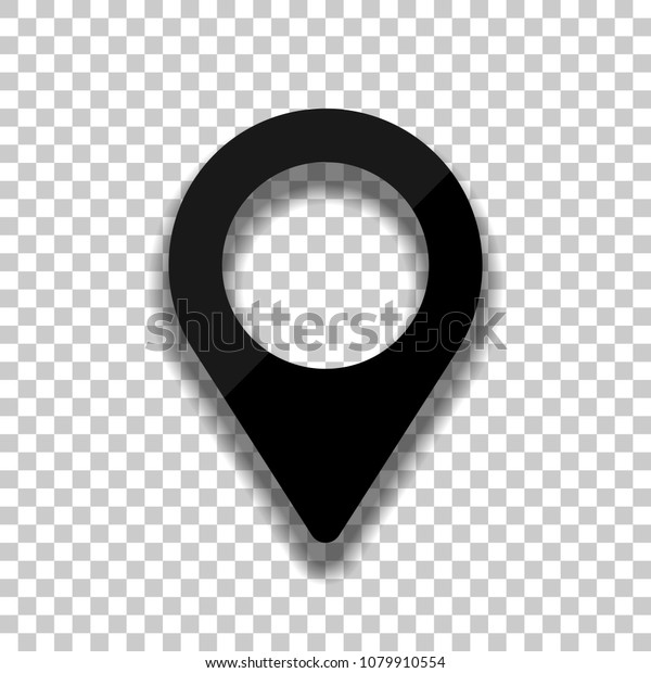 Map Label Icon Black Glass Icon Stock Vector (Royalty Free) 1079910554