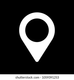 Map Label Icon White Icon On Stock Vector (Royalty Free) 1059391253 ...