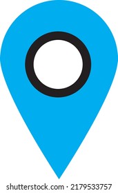 Map Marker Icon Blue Blue Pin Stock Vector (Royalty Free) 2179533757 ...