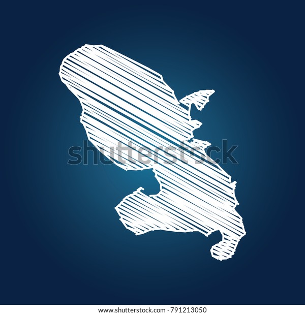 Map Martinique Drawing Map On Blackboard Stock Vector (Royalty Free ...
