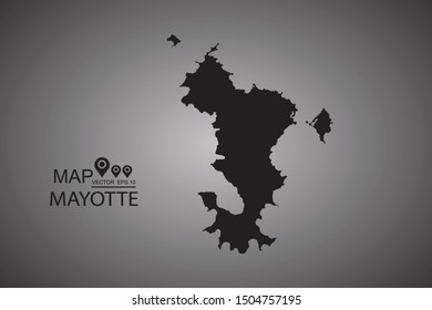 Map Mayotte Vector Illustration Eps 10 Stock Vector (Royalty Free ...
