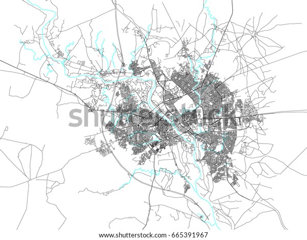 Map Mosul North Iraq Satellite View Stock Vector (Royalty Free ...